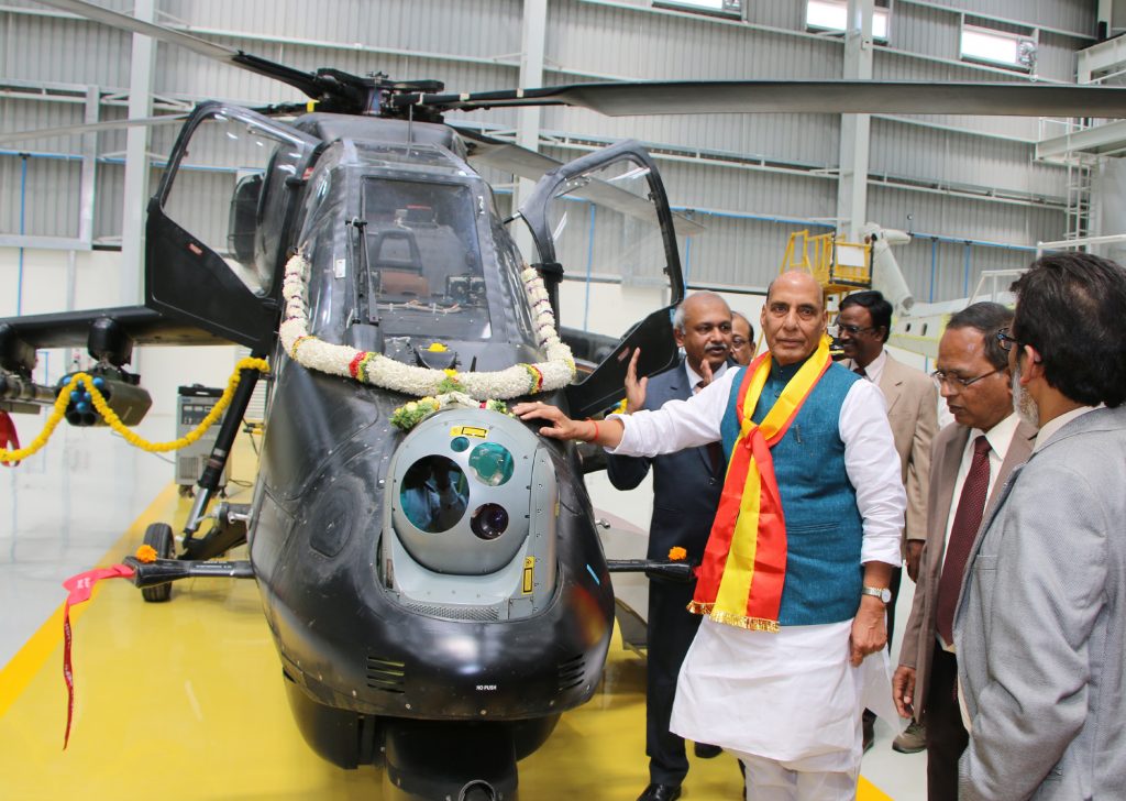 Light Combat Helicopter Production Hangar of HAL inaugurated by Rajnath ...