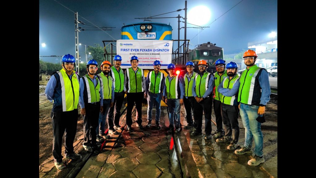 Vedanta supplies first rake consignment of fly-ash to cement industry ...