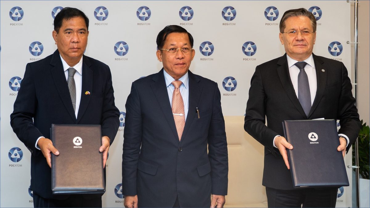 Rosatom and Myanmar signed an MoU for cooperation with Nuclear Energy ...