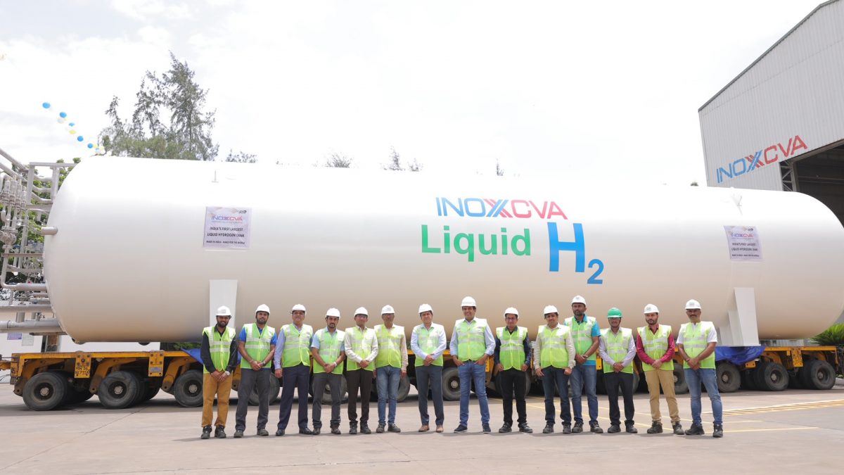 INOXCVA flags off India’s largest liquid Hydrogen tank - Manufacturing ...