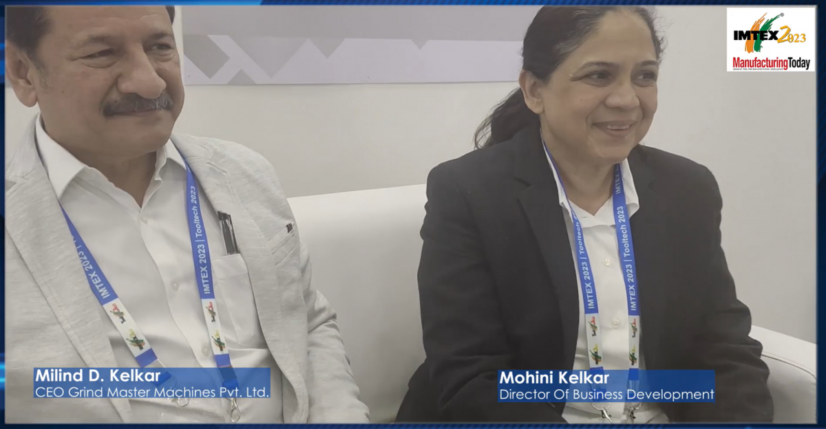 Milind D Kelkar, CEO Grind Master Machines Pvt. Ltd Mohini Kelkar ...