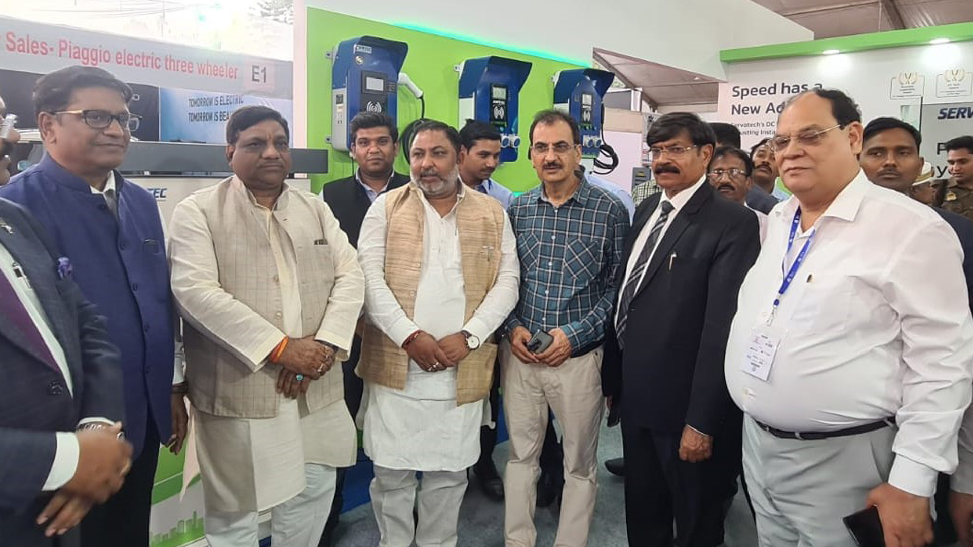 EV chargers by Servotech Power at India Solar Expo - Manufacturing Today India