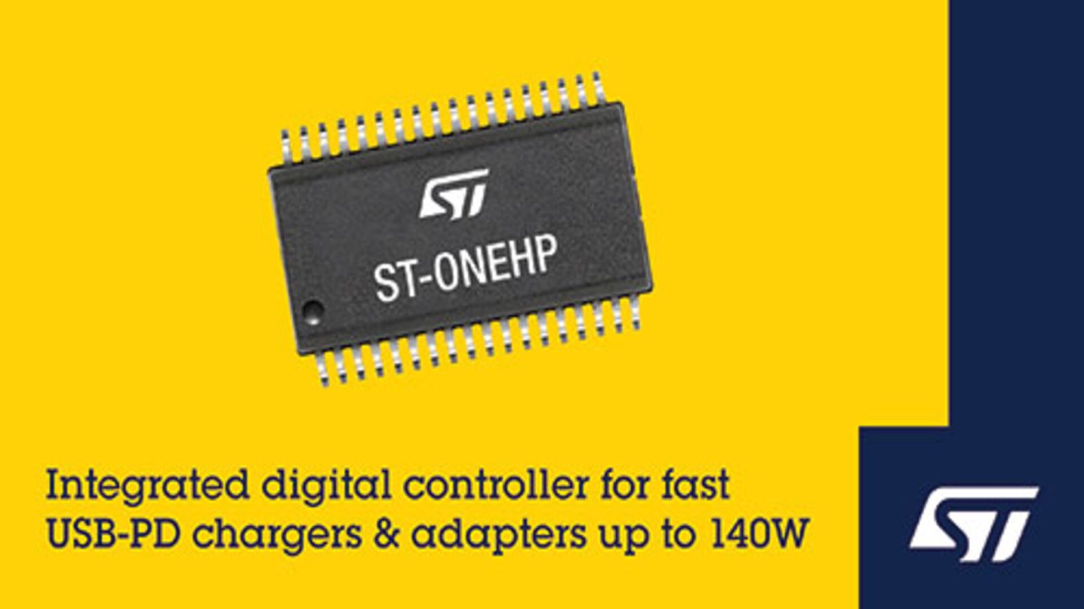 STMicroelectronics introduces the ST-ONEHP integrated digital controller - Manufacturing Today India
