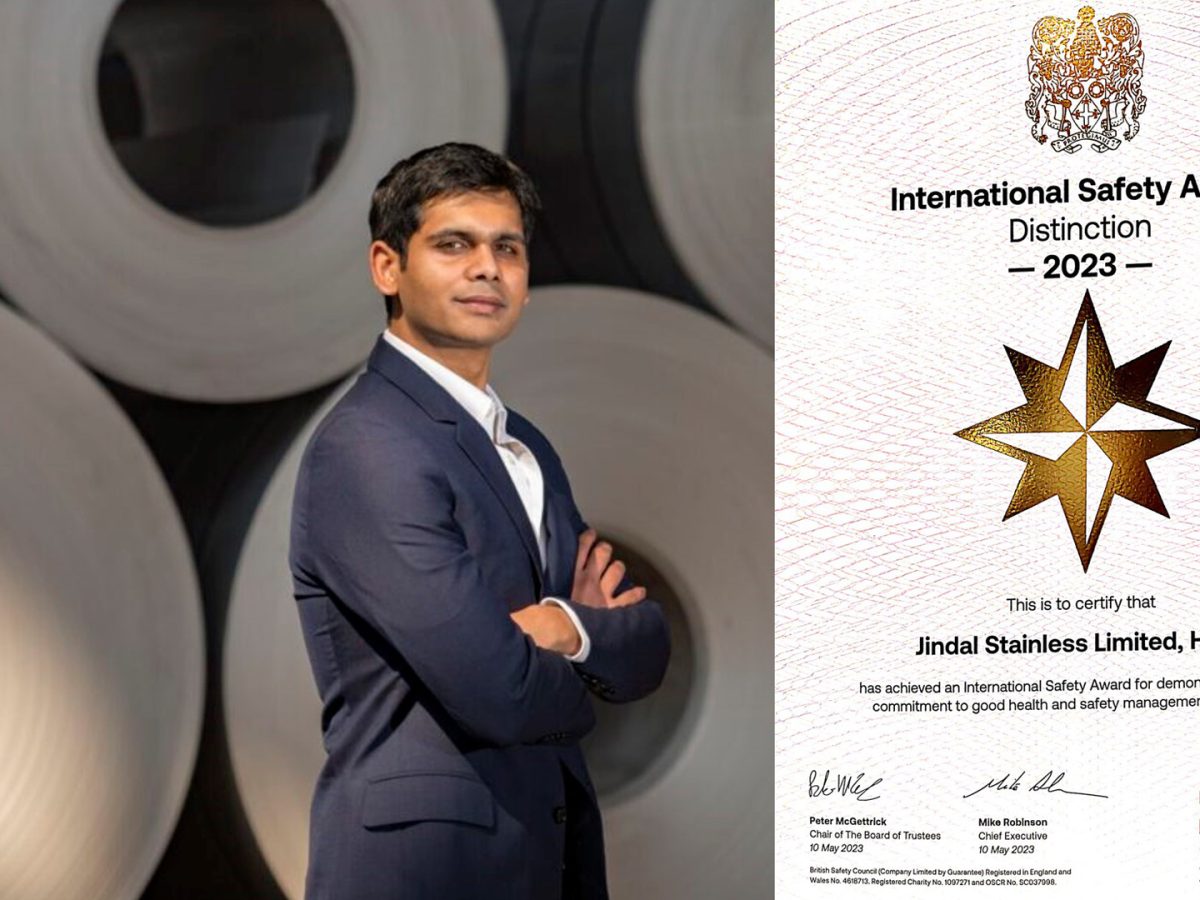 Jindal Stainless achieves International Safety Awards for 4th year in a row - Manufacturing ...