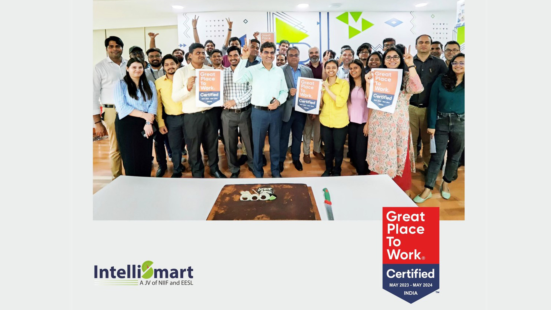 IntelliSmart certified as a great place to work for the second ...