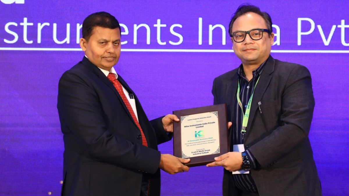 WIKA India receives accolade for sustainable practices - Manufacturing Today India