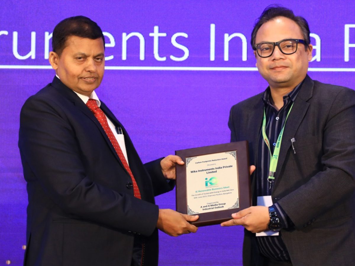 WIKA India receives accolade for sustainable practices - Manufacturing Today India