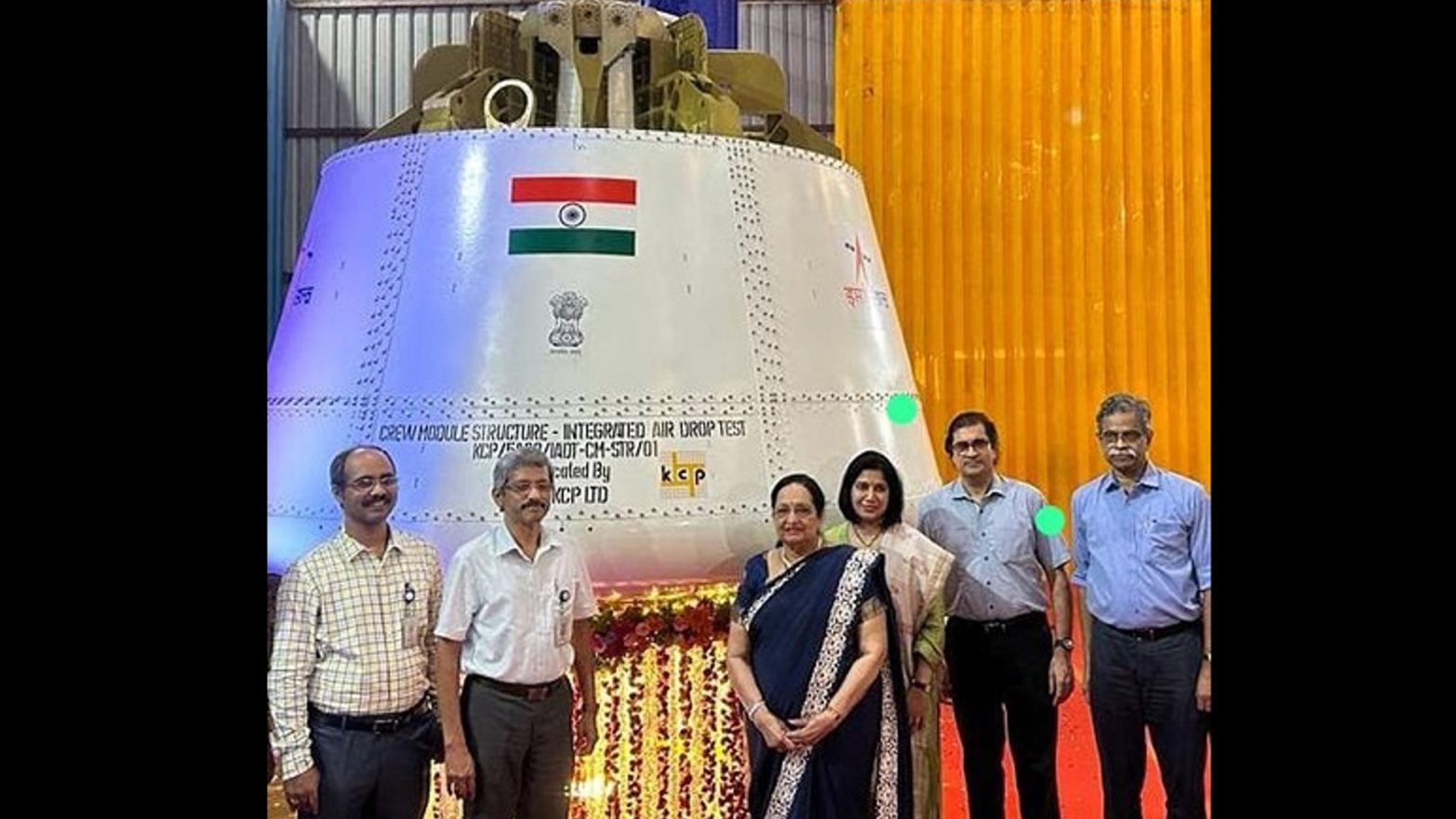 KCP delivers crucial crew module for India's Gaganyaan mission ...