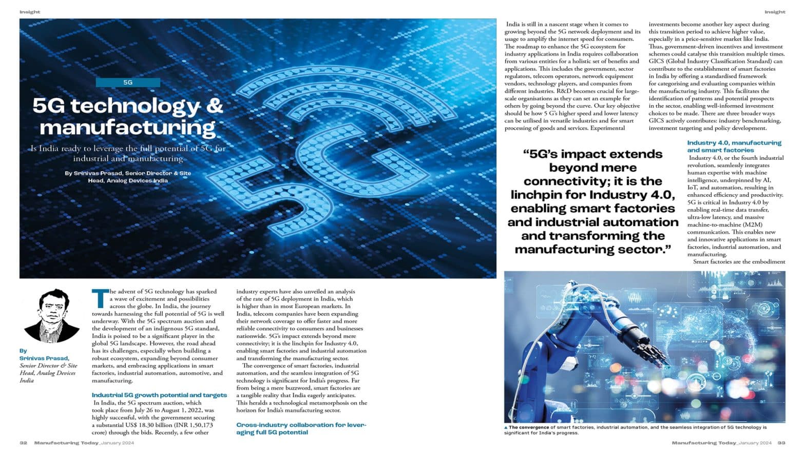 5G technology & manufacturing - Manufacturing Today India