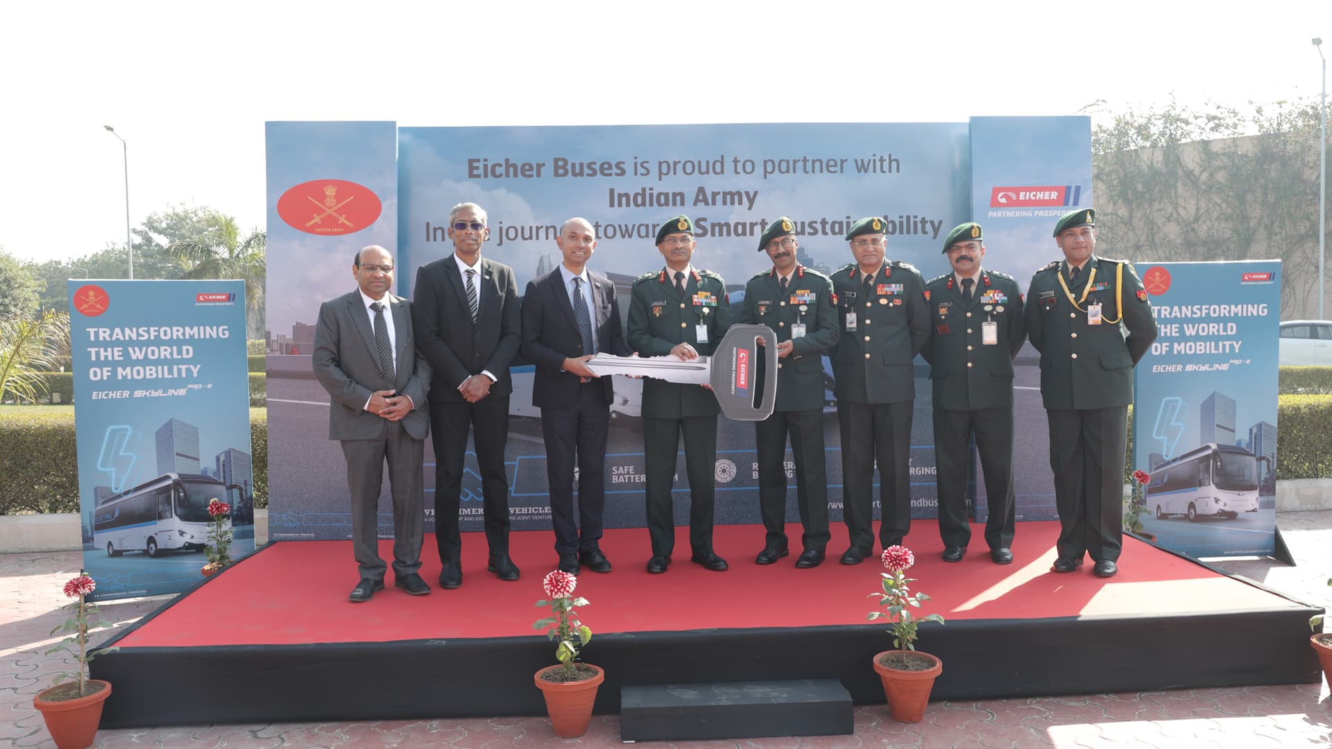 Eicher Trucks and Buses empowers the Indian Army with electric bus ...