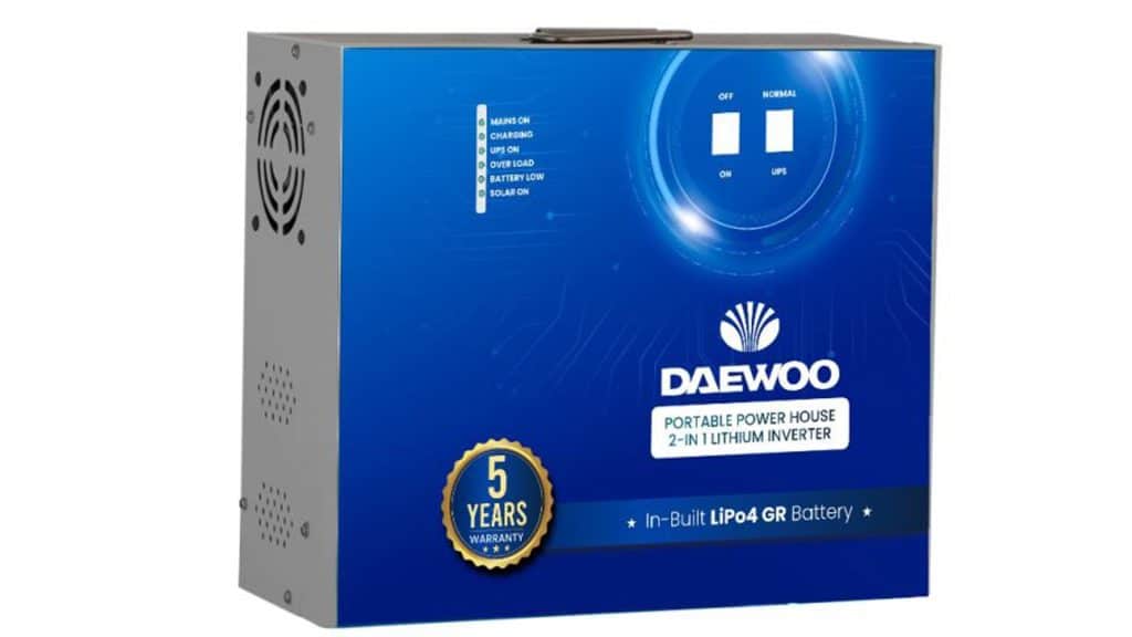 DAEWOO introduces maintenance-free Lithium inverter - Manufacturing ...