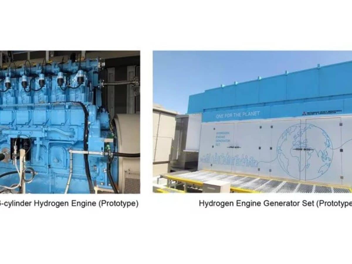 Mitsubishi's hydrogen engine generator set for in-house evaluation ...