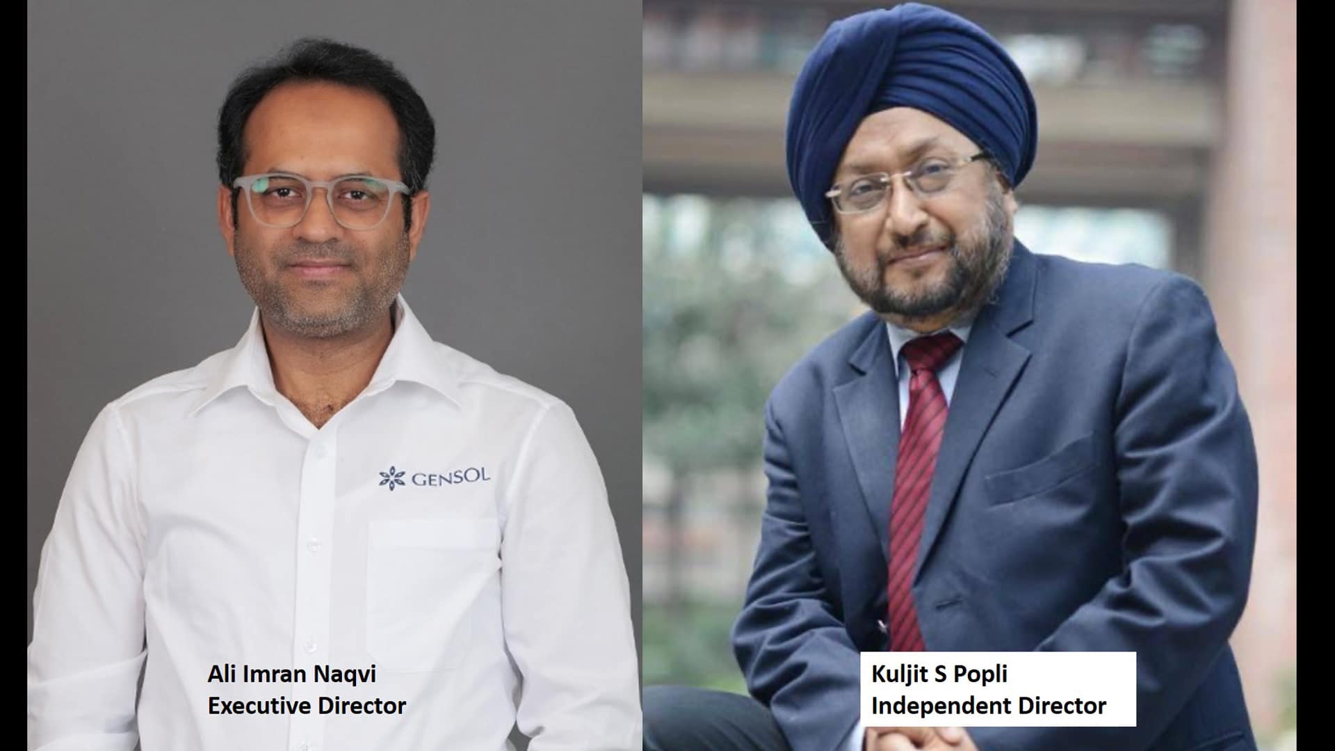Gensol Engineering fortifies board with Kuljit Singh Popli and Ali ...