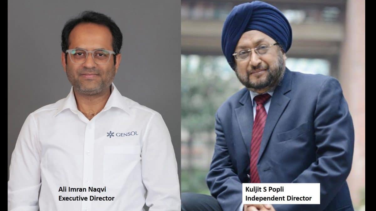Gensol Engineering fortifies board with Kuljit Singh Popli and Ali ...