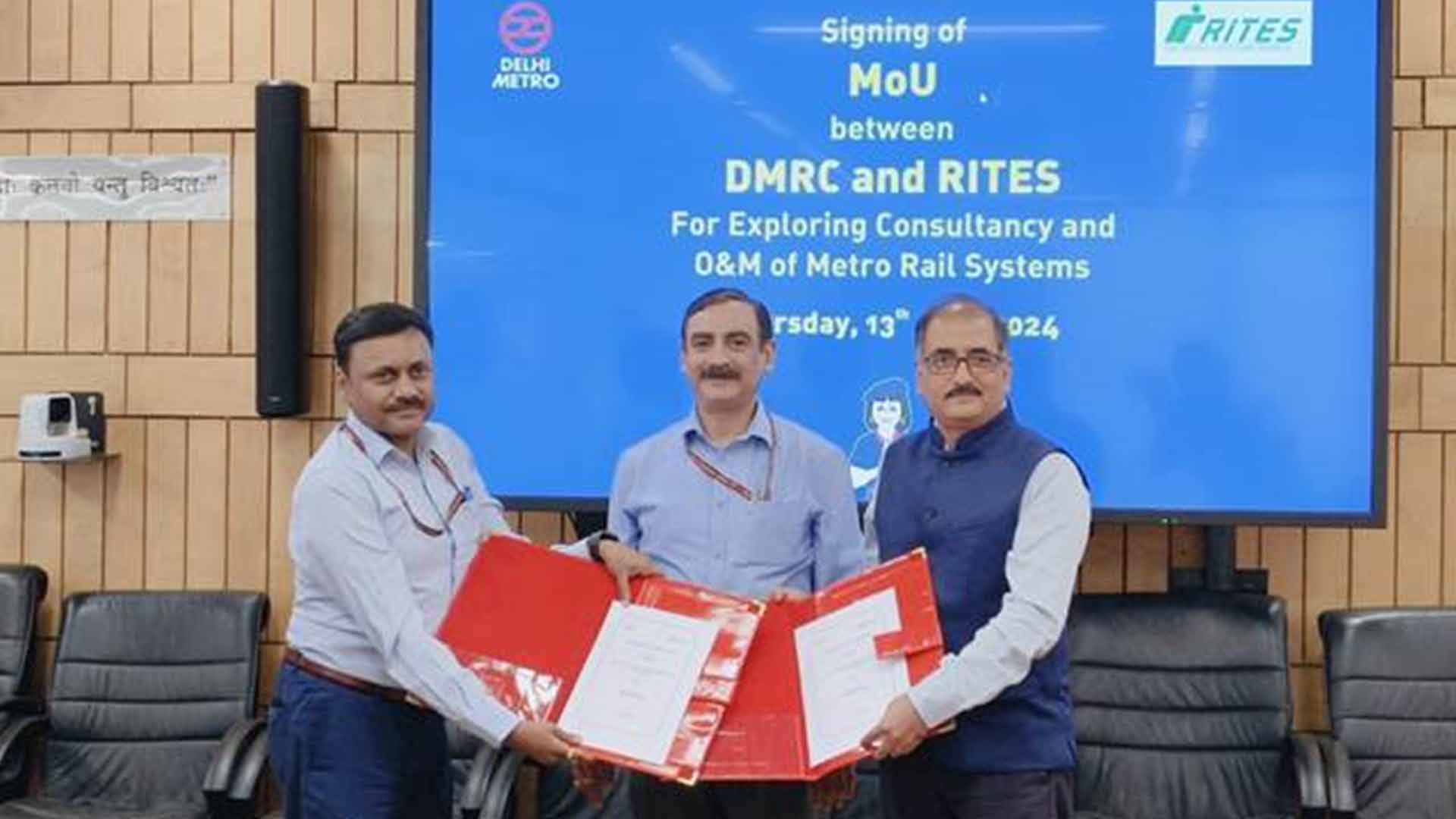 DMRC and RITES collaborate on metro operations and management projects ...