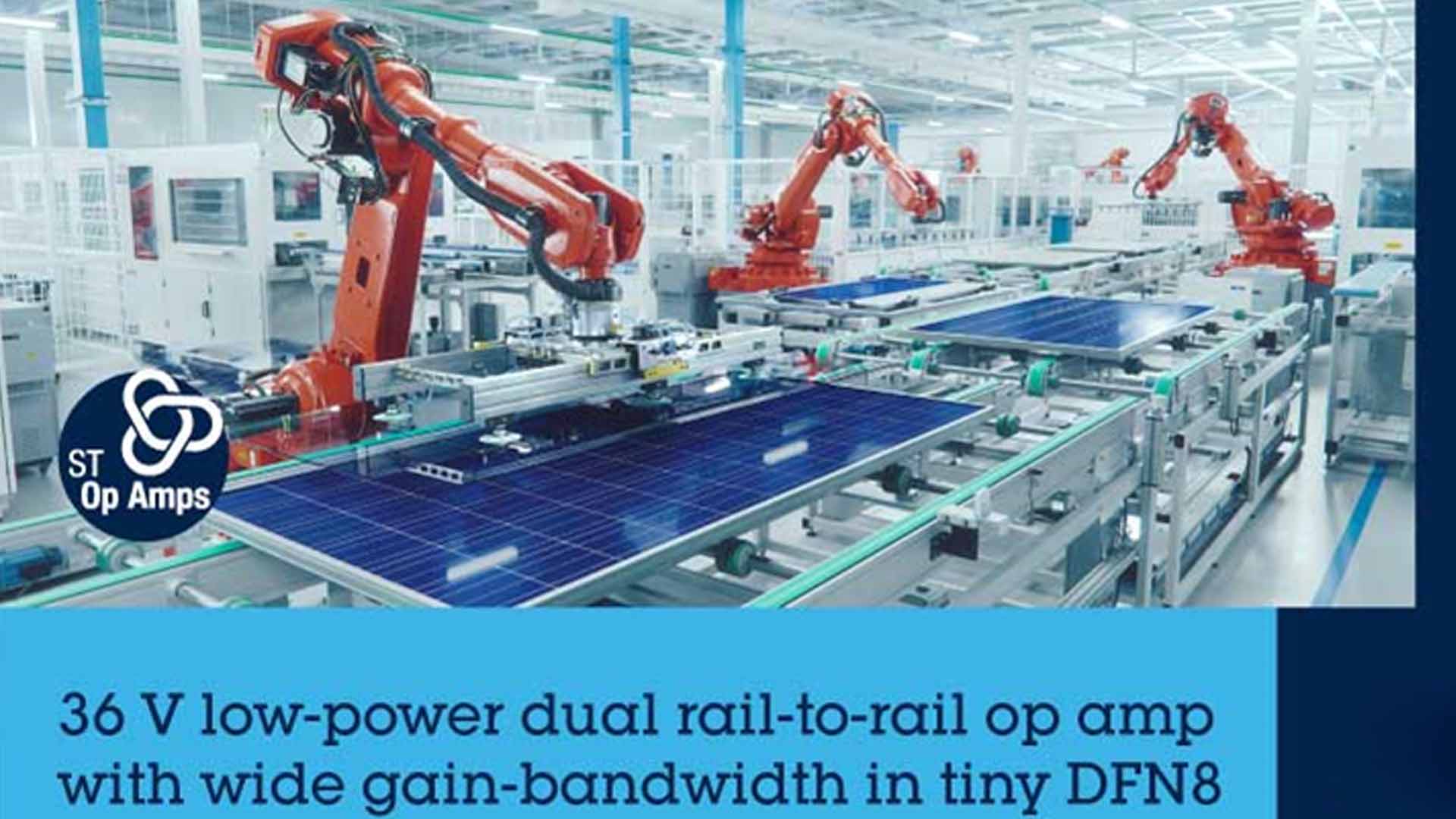 STMicroelectronics launches high-efficiency TSB952 dual operational ...