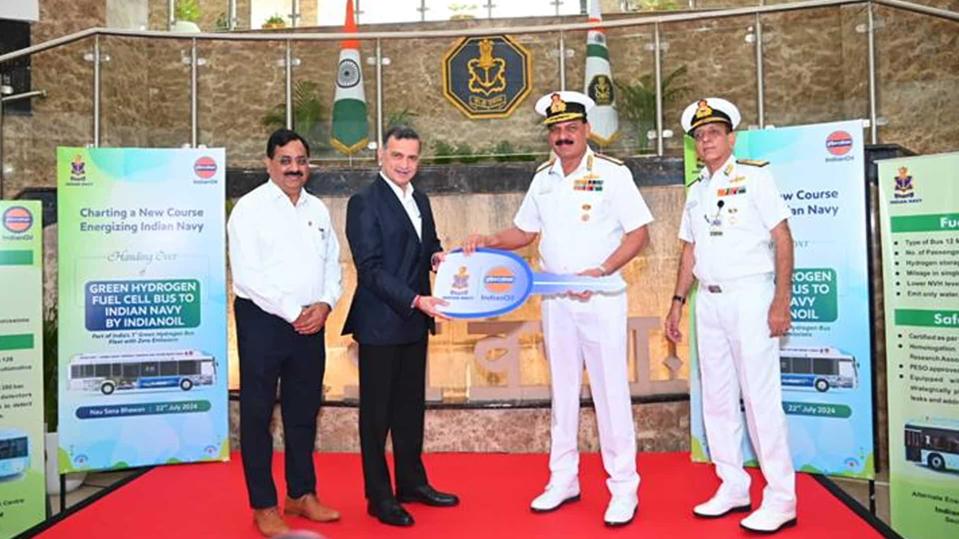 IndianOil and Indian Navy unite for cleaner future with hydrogen fuel ...