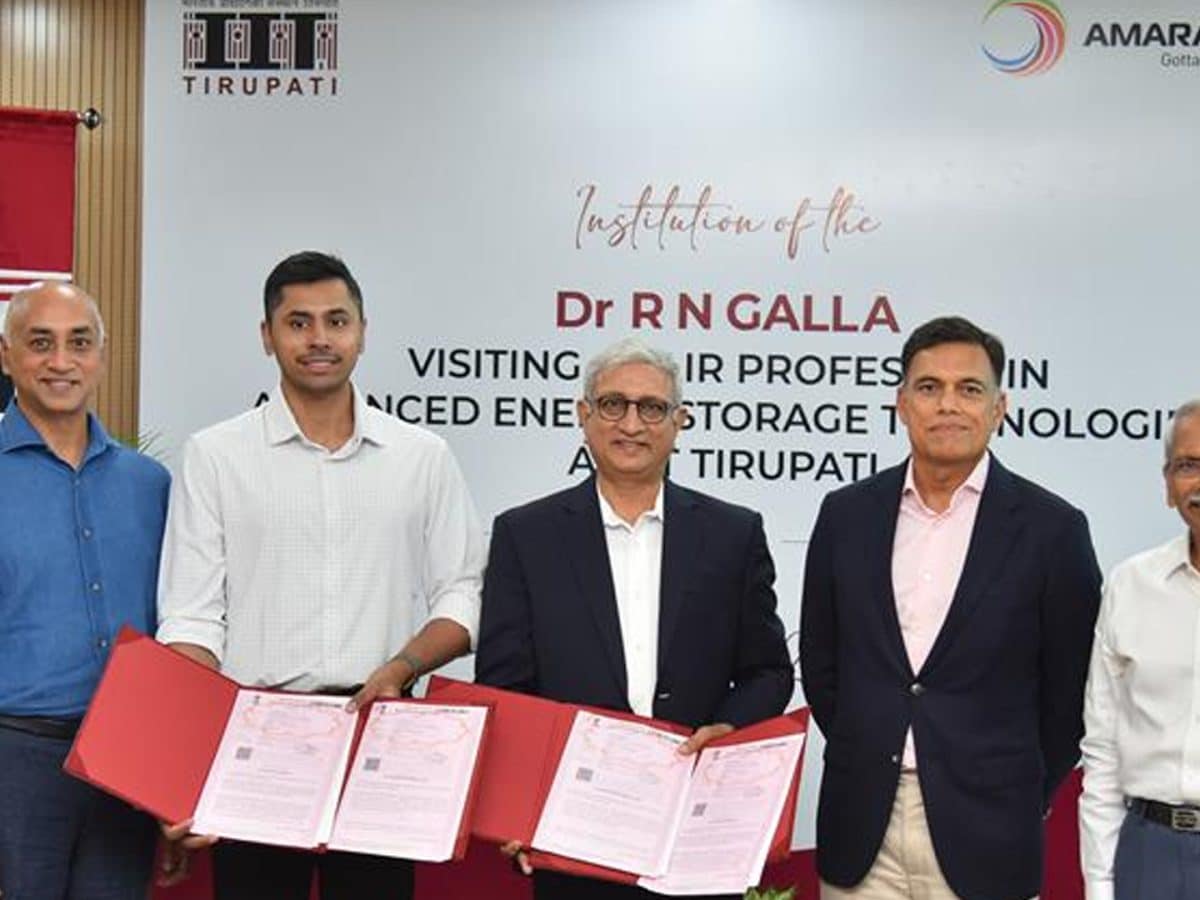 Amara Raja honours founder with Dr R N Galla professorship at IIT ...