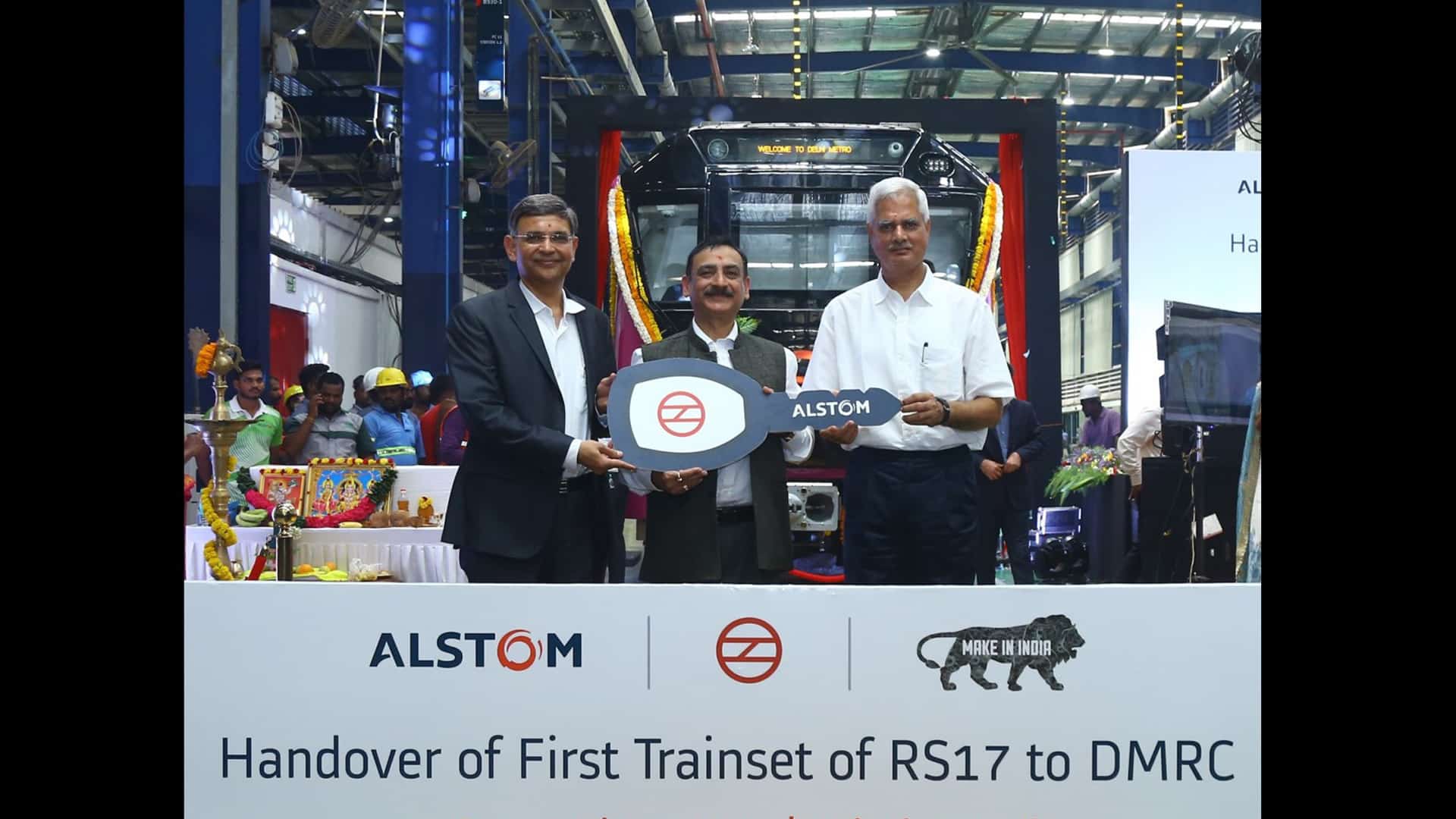Alstom delivers first trainset to Delhi Metro Rail Corporation ...