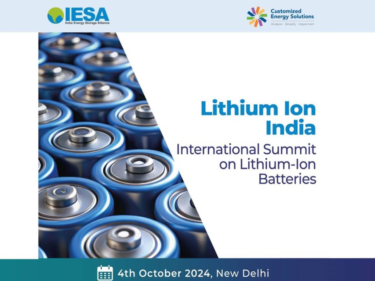 IESA hosts summit in New Delhi to discuss India's expanding lithium-ion ...
