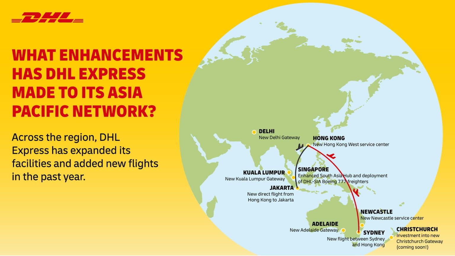 DHL Express expands across Asia Pacific with upgraded hubs and new ...