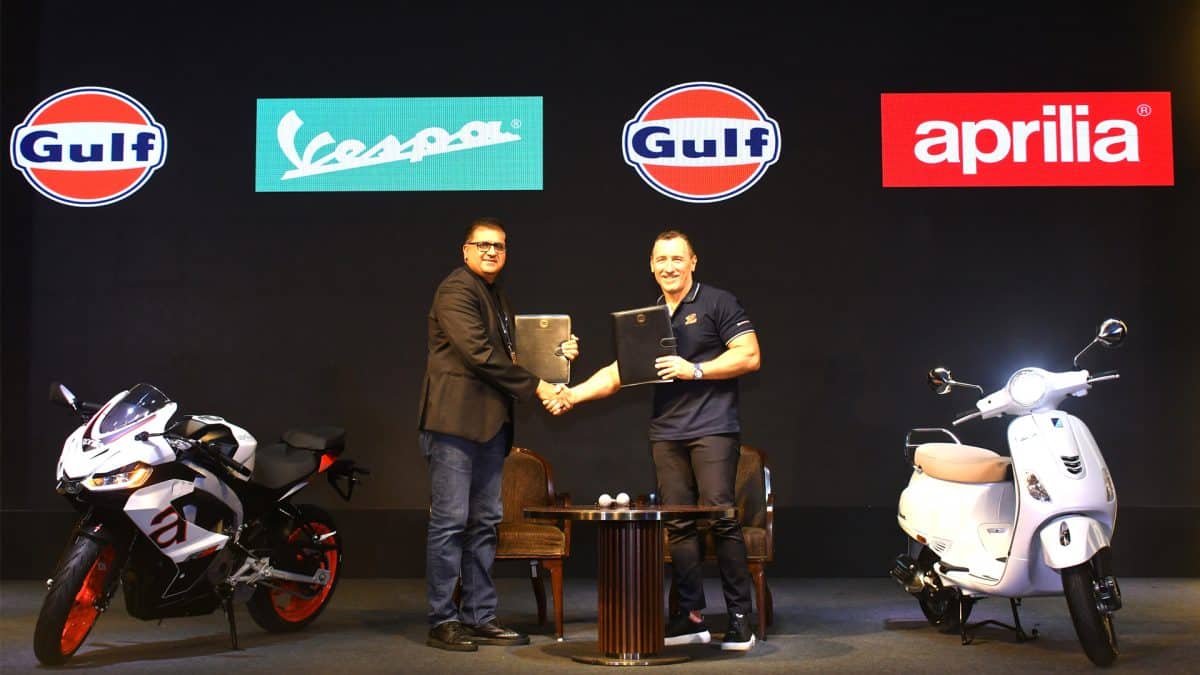 Gulf Oil renews partnership with Piaggio for premium two-wheeler lubes ...