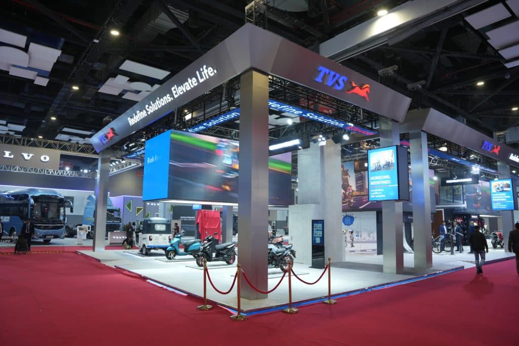 From CNG scooters to android-powered EVs: TVS redefines mobility at Bharat Expo 2025 ...