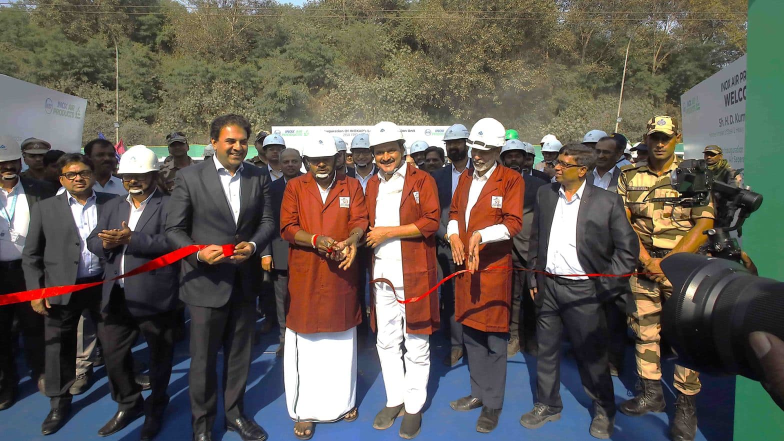 H D Kumaraswamy inaugurates INOXAP’s massive ASU at SAIL, Bokaro ...