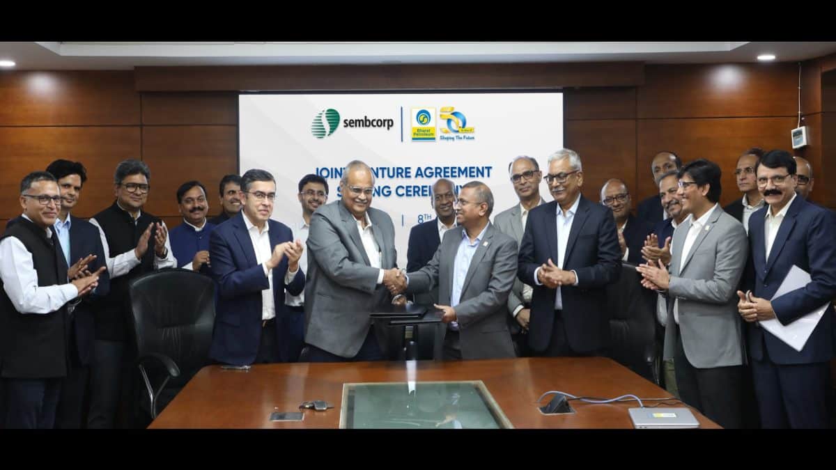 BPCL and Sembcorp sign JV to drive green hydrogen