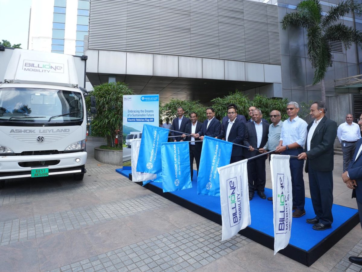 Ashok Leyland rolls out AVTR 55T and BOSS electric trucks to Billion Electric Mobility ...